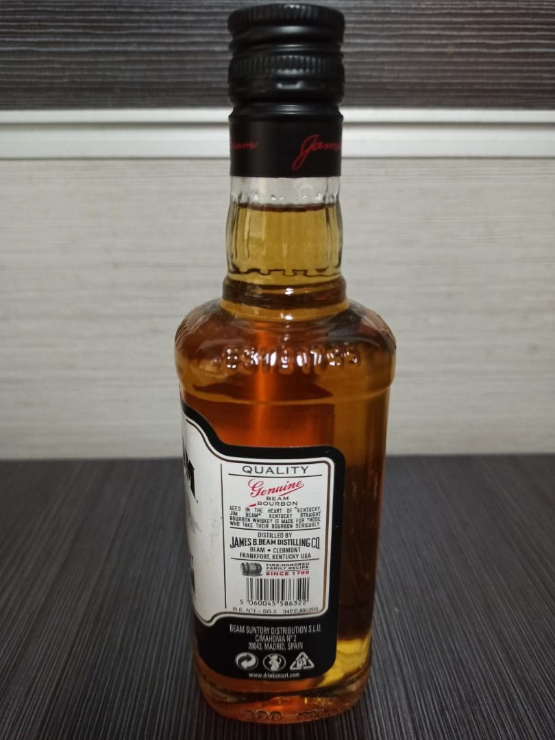 Jim Beam Kentucky Straight Bourbon Whiskey 200 ml alc.40% vol. Original ...