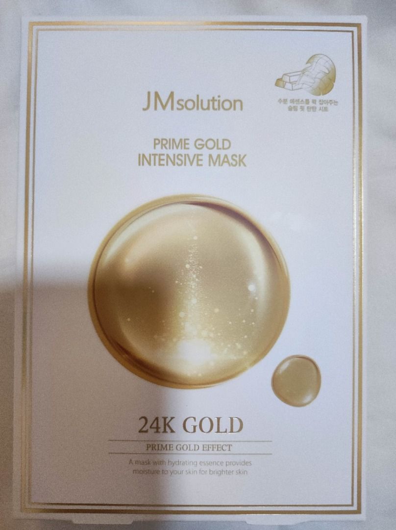 JMsolution PRIME GOLD INTENSIVE MASK 30ML x 5 PCS / BOX, Beauty & Personal Care, Face, Face Care ...
