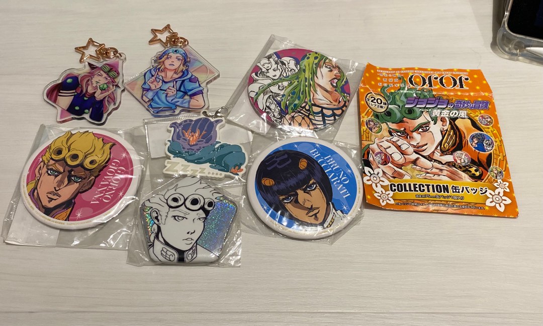 Jojo bizarre adventures badges official and fanart keychains, Hobbies ...