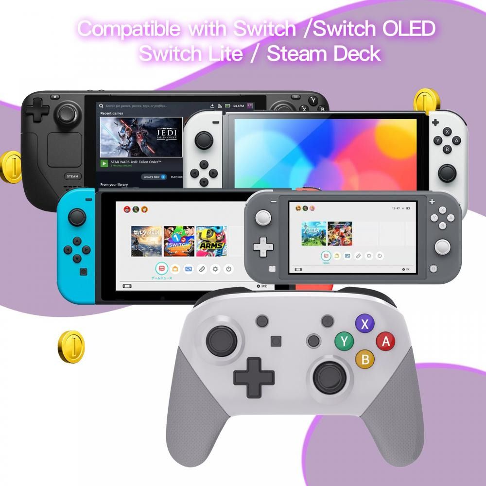 JYS NS237 NFC Gamepad for Nintendo Switch OLED Mini Pro Controller ...