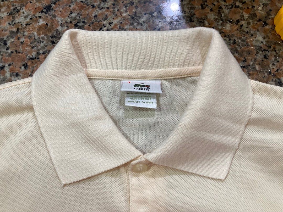 Lacoste Light Yellow (Imitation), Men's Fashion, Tops & Sets, Tshirts & Polo Shirts on Carousell