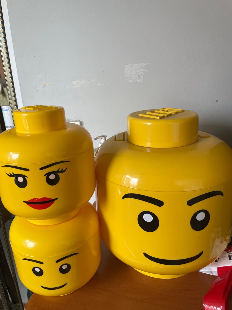 Lego Head Containers & Sorter, Hobbies & Toys, Toys & Games on Carousell