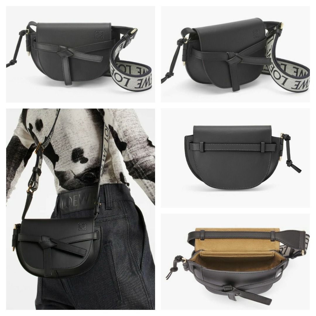 LOEWE Mini Gate Dual Bag In Soft Calfskin And Jacquard, Luxury, Bags ...