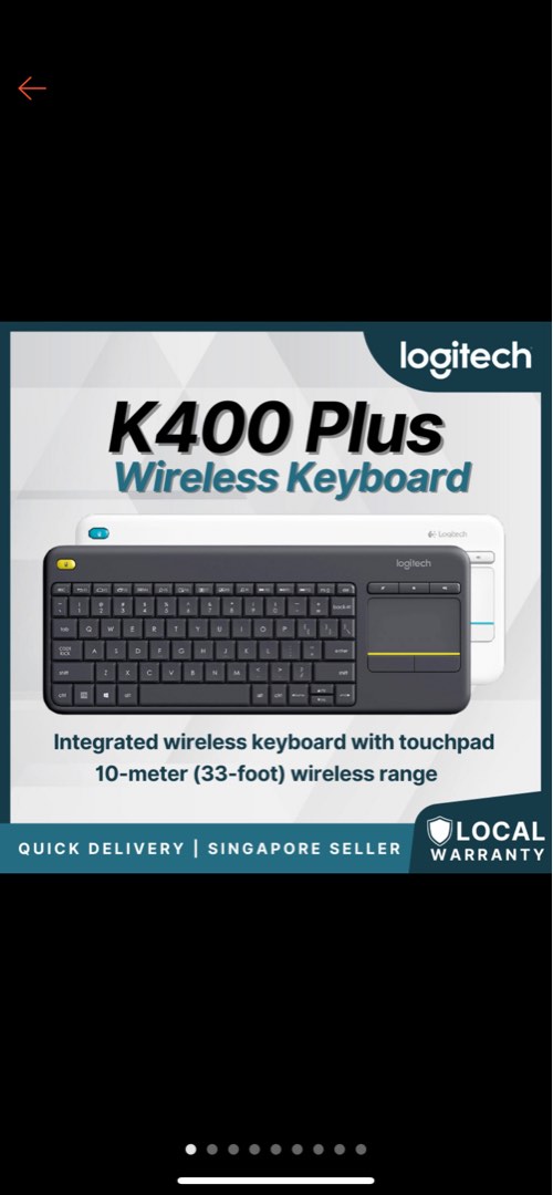 Logitech K400, Computers & Tech, Parts & Accessories, Computer Keyboard on Carousell