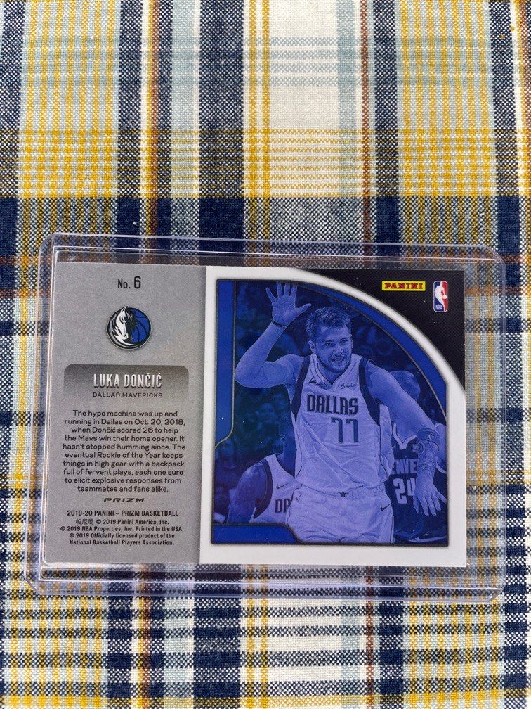 Luka Doncic Hyped Prizm Silver basketball card, Hobbies & Toys, Toys ...