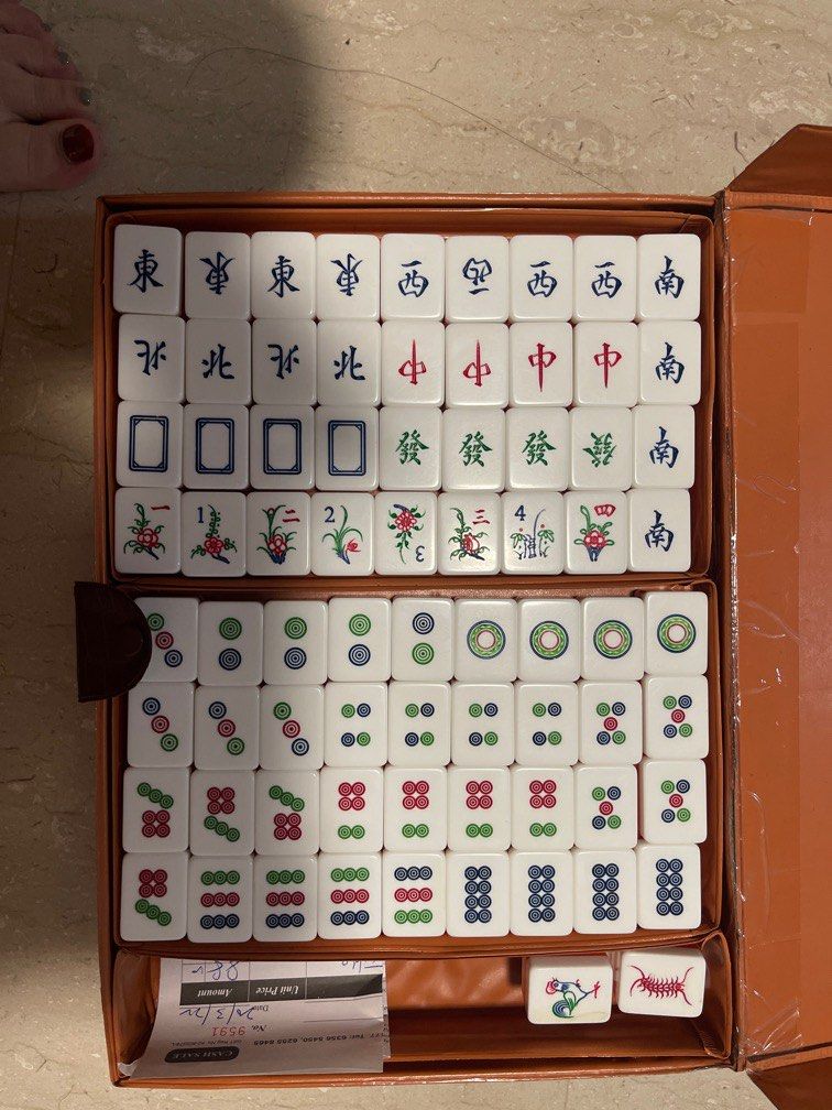 Mahjong Set used, Hobbies & Toys, Toys & Games on Carousell