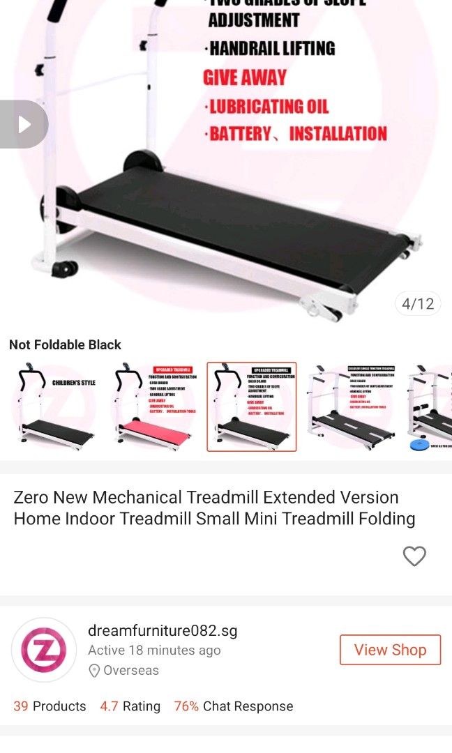 Manual Track mill, Sports Equipment, Exercise & Fitness, Cardio ...