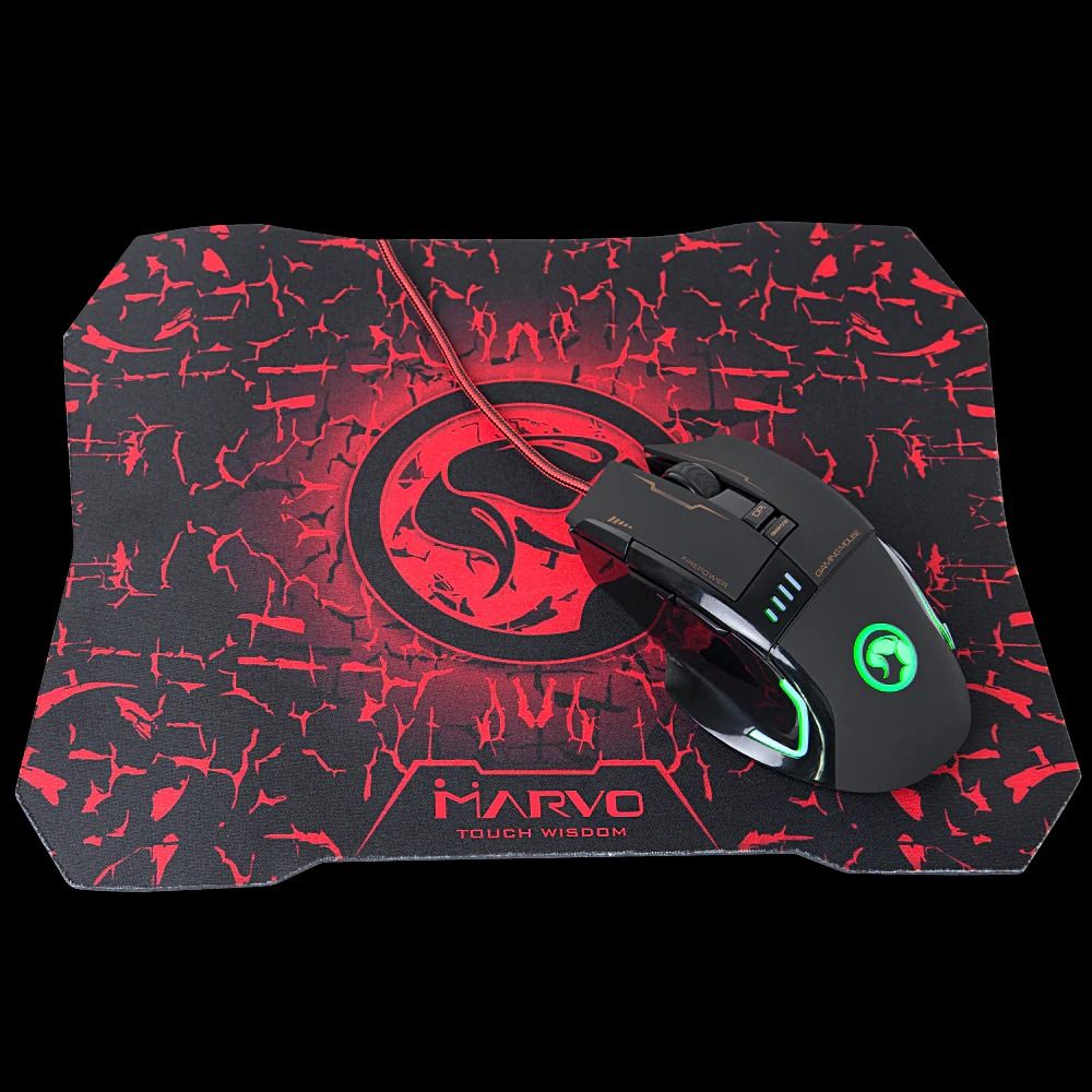 Marvo G909L+G1 Gaming Mouse and Mouse Pad Combo, Computers & Tech ...