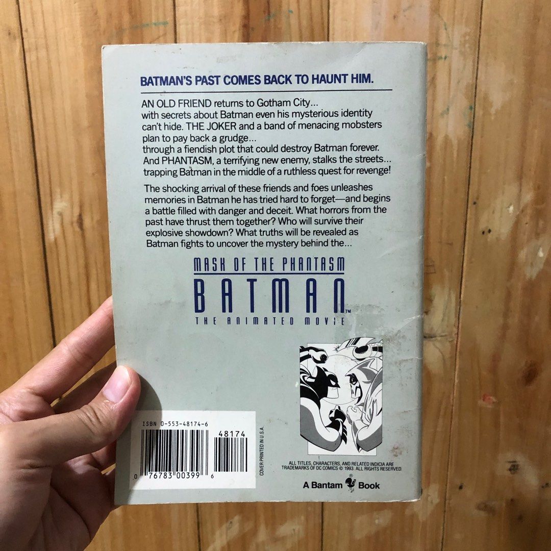 MASK OF THE PHANTASM BATMAN NOVELIZATION, Hobbies & Toys, Books ...