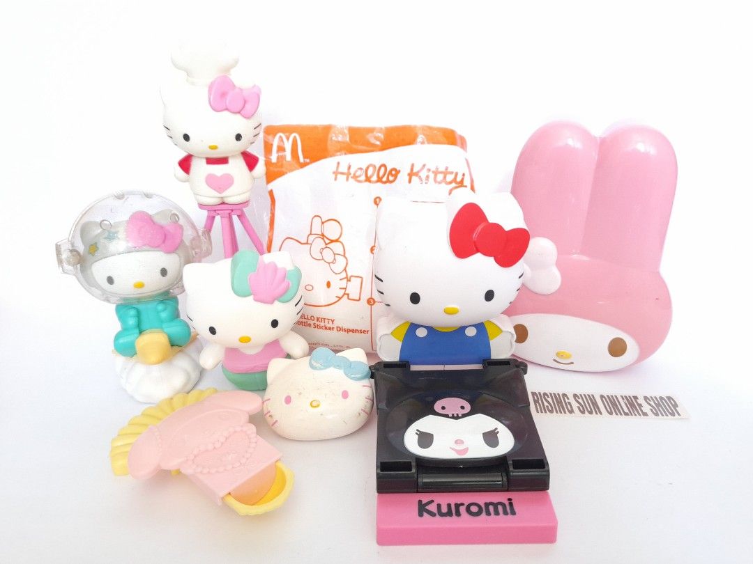 Mcdonalds Mcdo toys Hello kitty kuromi my melody collectible figures ...