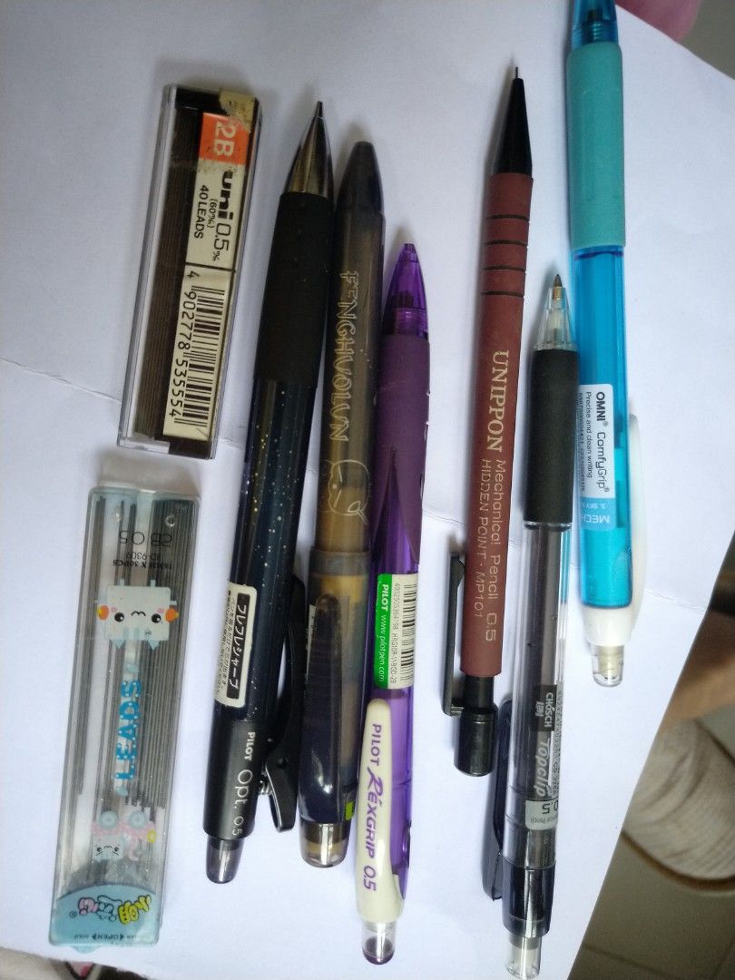 Mechanical pencils 0.5mm / 0.7mm lid, Hobbies & Toys, Stationery ...