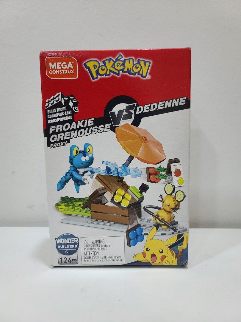 MEGA Constux Pokemon Pokemon Froakie VS Dedenne GFV78, Hobbies & Toys ...