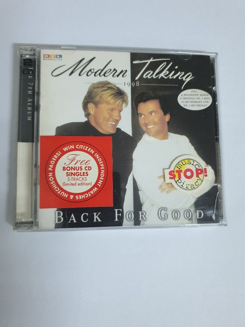 Modern Talking (1998) Back For Good The 7th Album, Hobbies & Toys, Music & Media, CDs & DVDs on ...