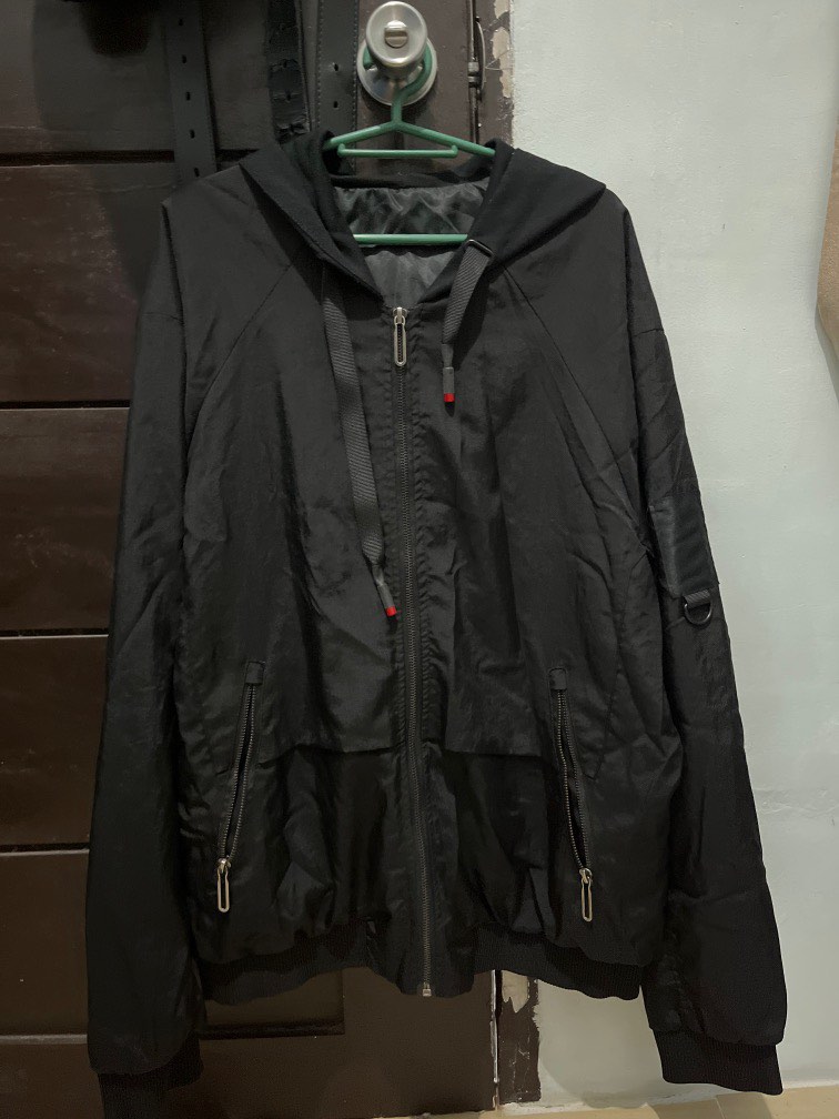 motor jacket with hood, Women's Fashion, Coats, Jackets and Outerwear ...