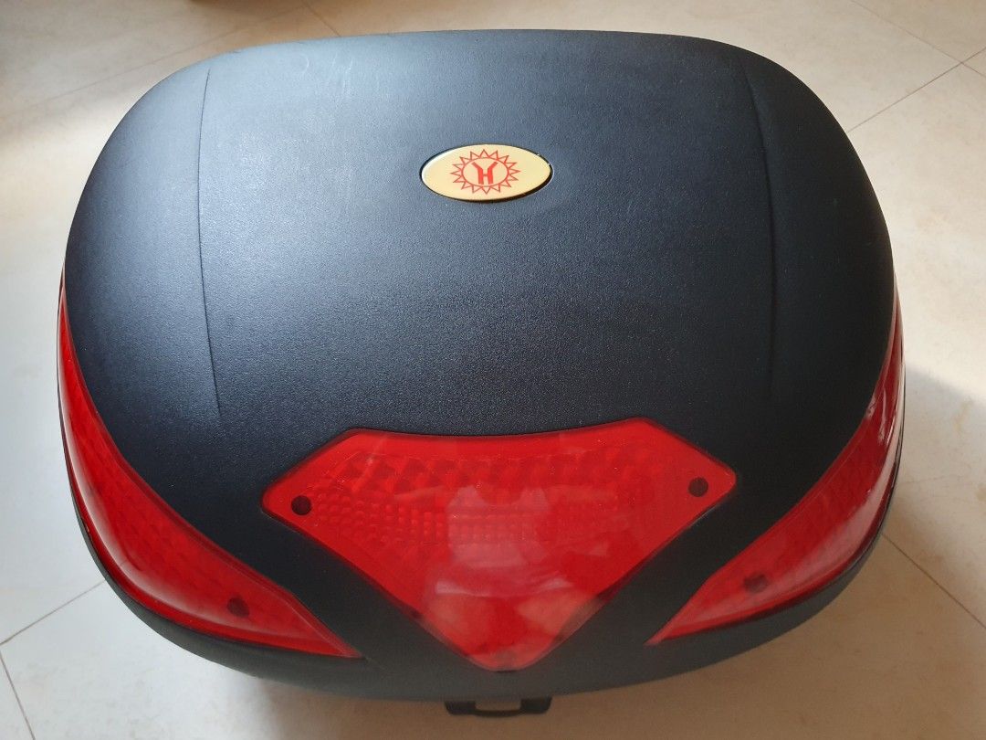 Motorcycle storage box, Motorcycles, Motorcycle Accessories on Carousell