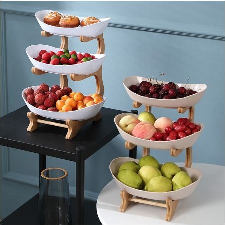 Multi Layer Tray for Fruit & Snack Palette Fruit Basket Vegetables ...