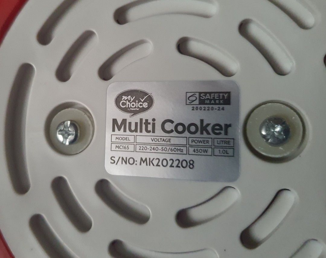 My Choice 1.0L Multi cooker noodle cooker with Stainless Steel Pot, TV ...