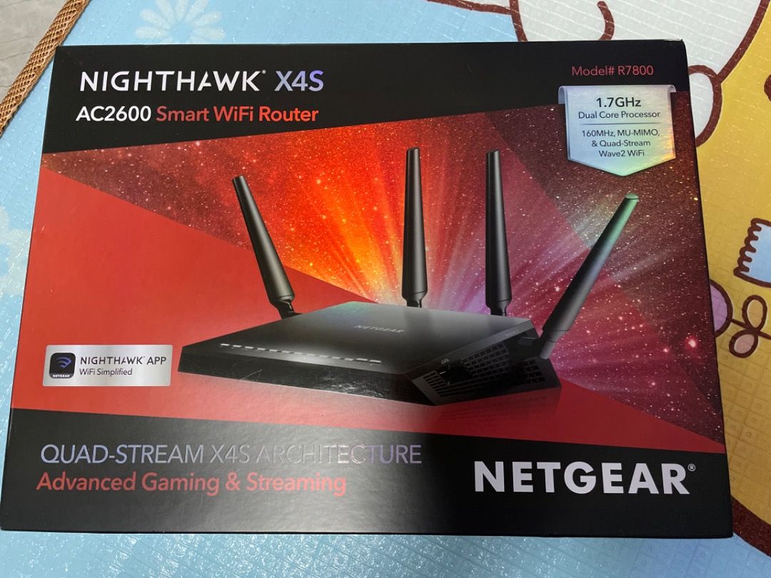 Netgear AC2600 wifi router model #R7800, 電腦＆科技, 電腦周邊及配件, Wifi及上網相關產品 ...