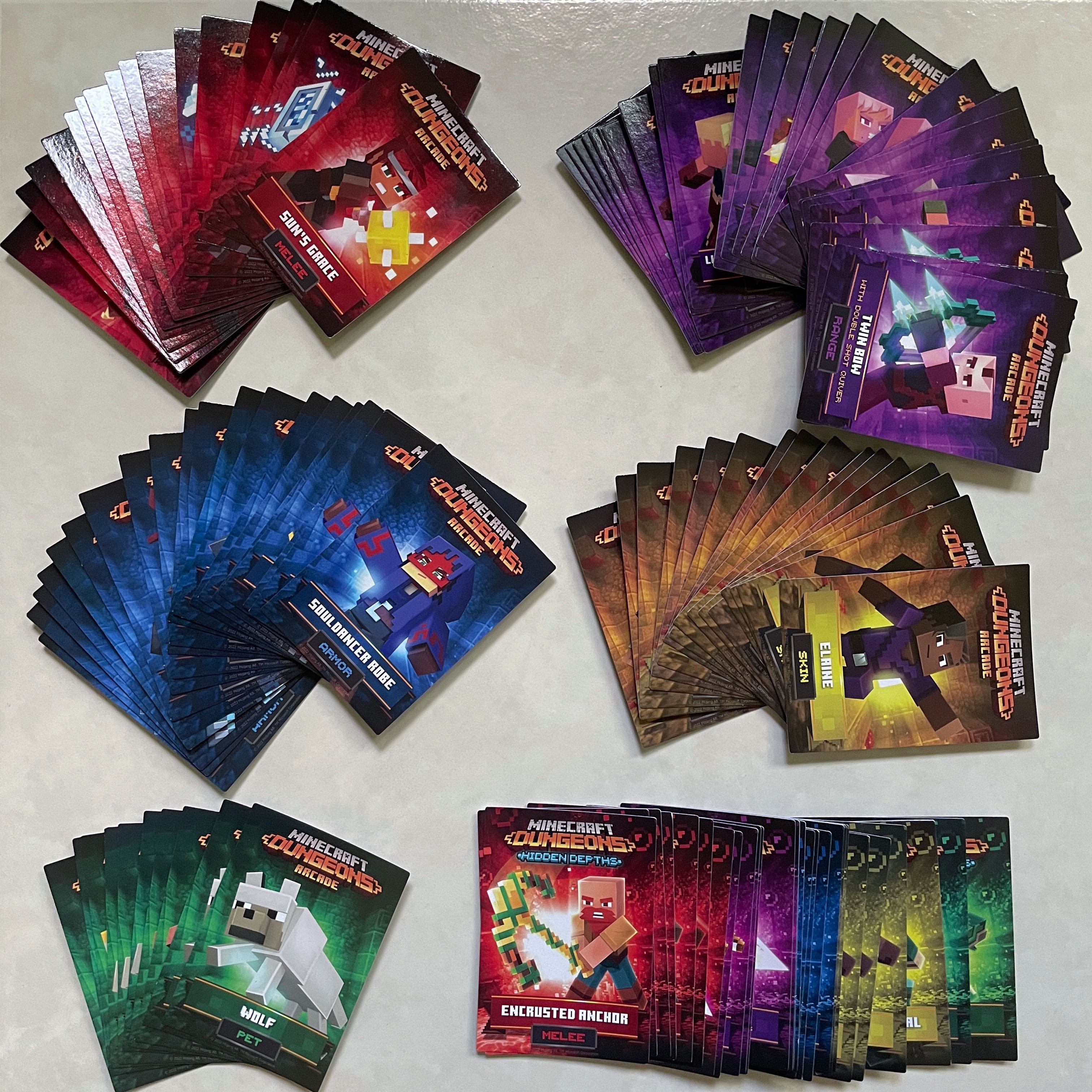 Minecraft Dungeons arcade cards ~ series 2 + hidden depths, Hobbies ...