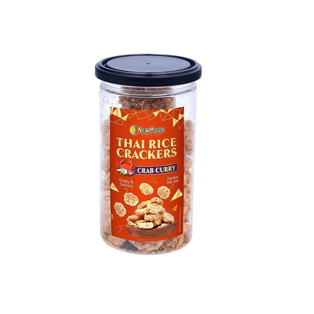 New Moon King Rice Crackers - Crab Curry 100g [CNY], Food & Drinks ...