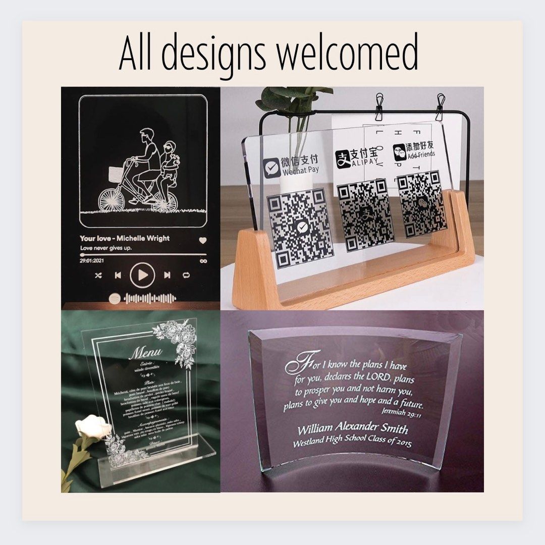 [New Product] Custom LED Acrylic Display Stand USB, Furniture & Home ...