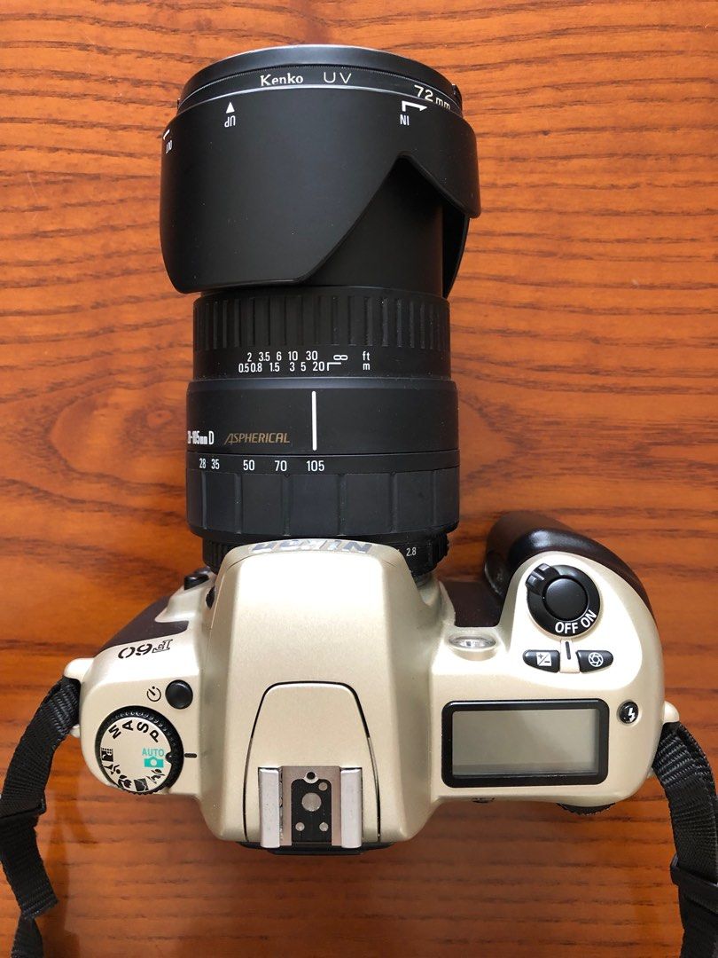 Nikon F60 Film Camera, Photography, Cameras on Carousell