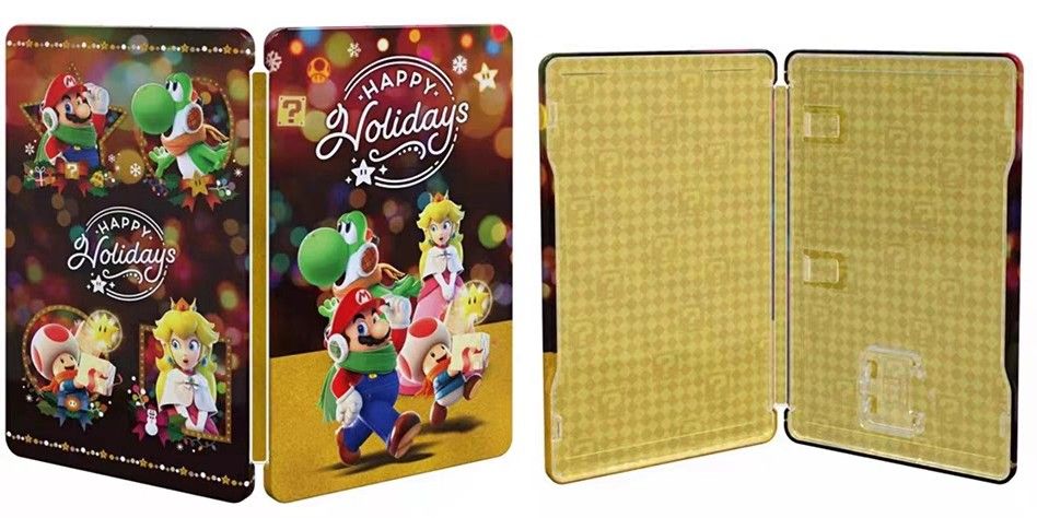 Nintendo Switch Mario Christmas Limited Steelcase, Video Gaming, Video ...