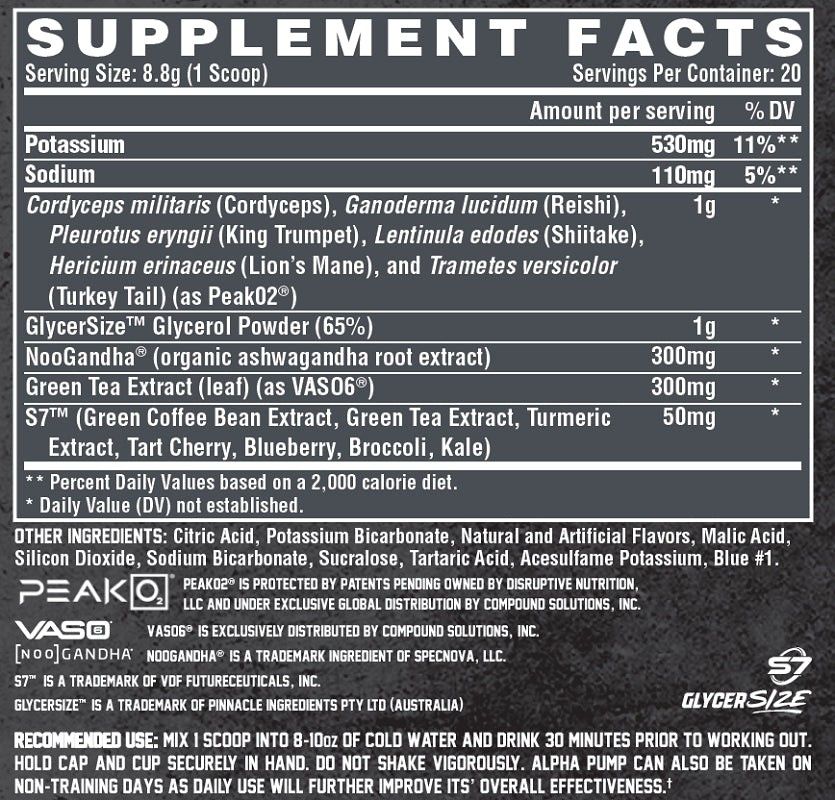 Nutrex Alpha Pump (Phantom Grape flavour), Health & Nutrition, Health ...