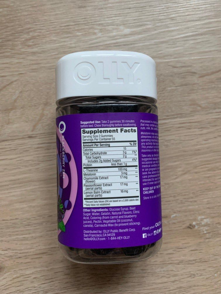 OLLY SLEEP GUMMIES (110 COUNT), Health & Nutrition, Health Supplements ...