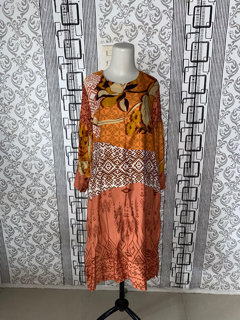 Oneset Baju Muslim, Fesyen Wanita, Muslim Fashion, Gaun di Carousell