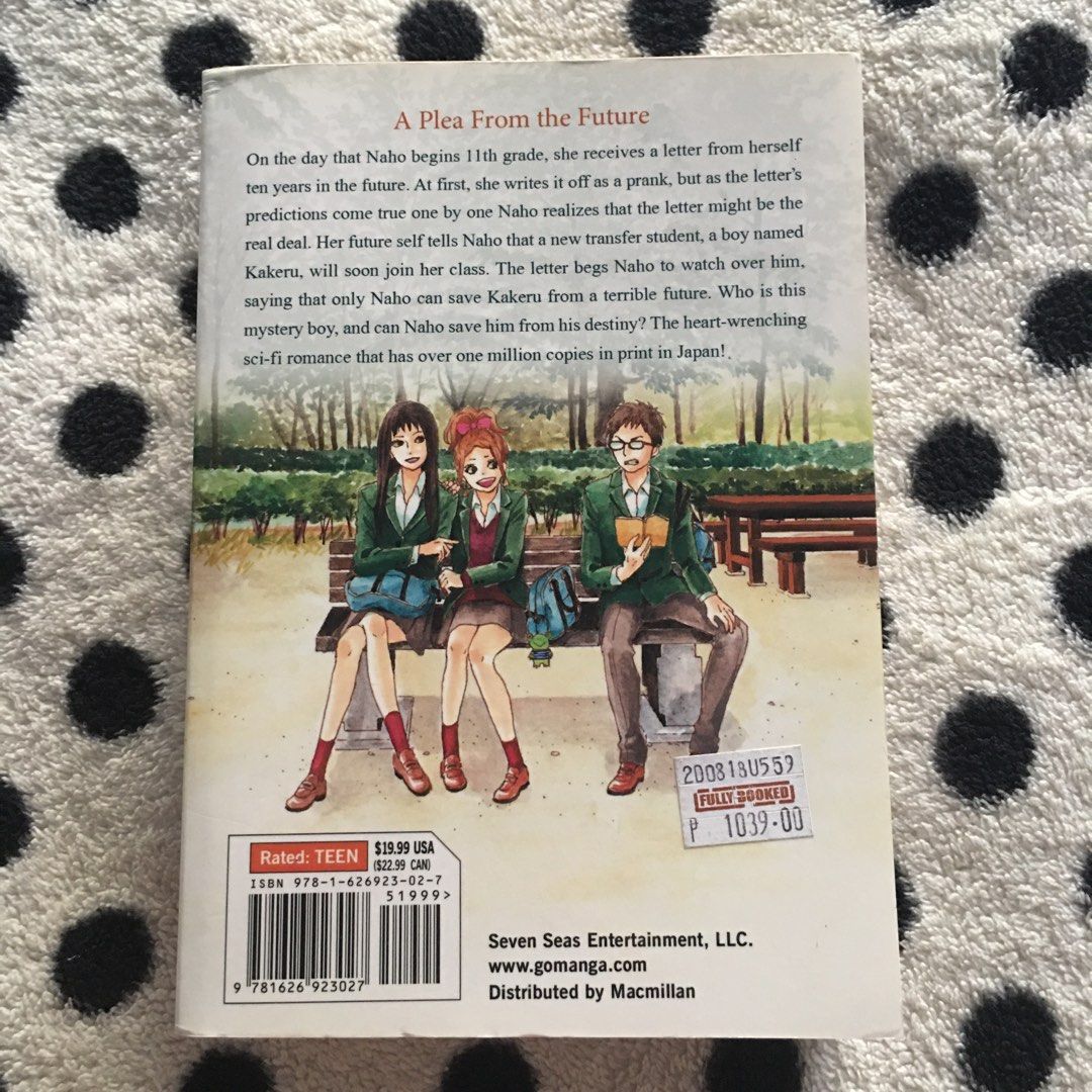 Orange manga by ichigo takano part 1 the complete collection english ...