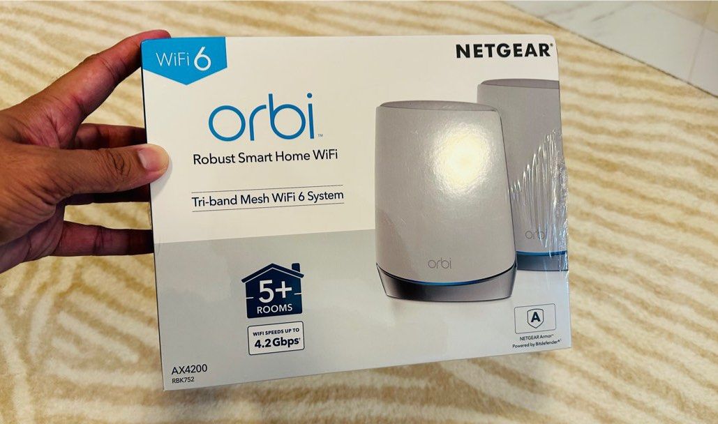 Orbi Mesh Wifi-6 RBK752 AX4200, Computers & Tech, Parts & Accessories ...
