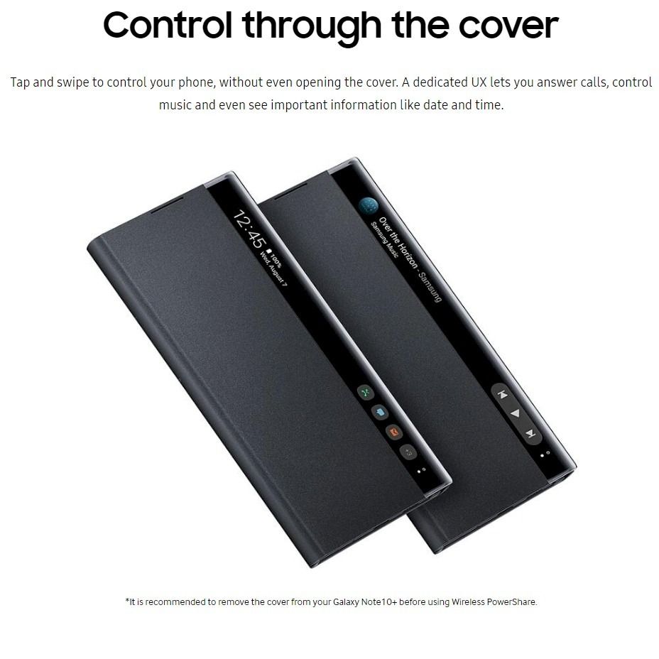 Original Note10+ Samsung Galaxy Note 10+ Official Clear View Cover ...