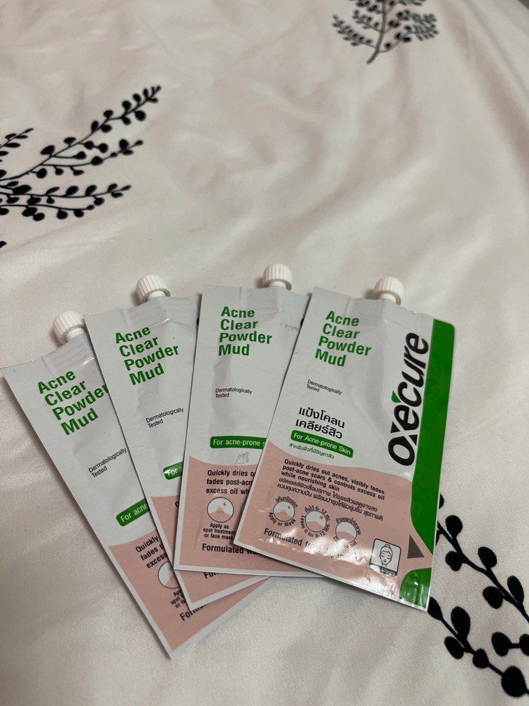Oxecure Acne Clear Powder Mud, Beauty & Personal Care, Face, Face Care ...