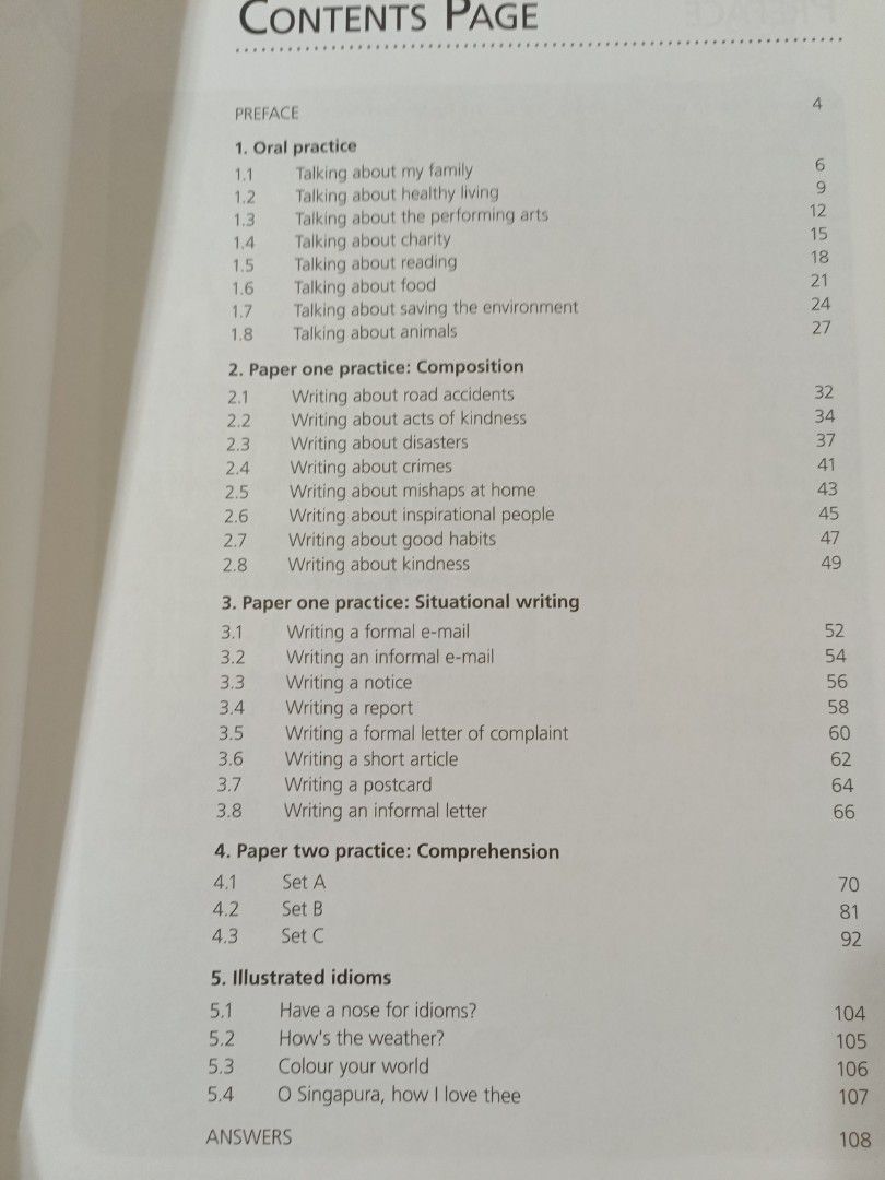 P5 P6 psle oral compo, Hobbies & Toys, Books & Magazines, Assessment ...