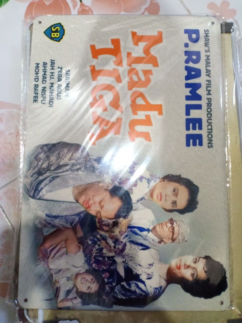 P ramlee movies metal tin poster, Hobbies & Toys, Stationery & Craft ...