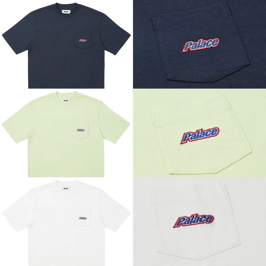 PALACE EMBROIDERED POCKET TEE, Men's Fashion, Tops & Sets, Tshirts ...