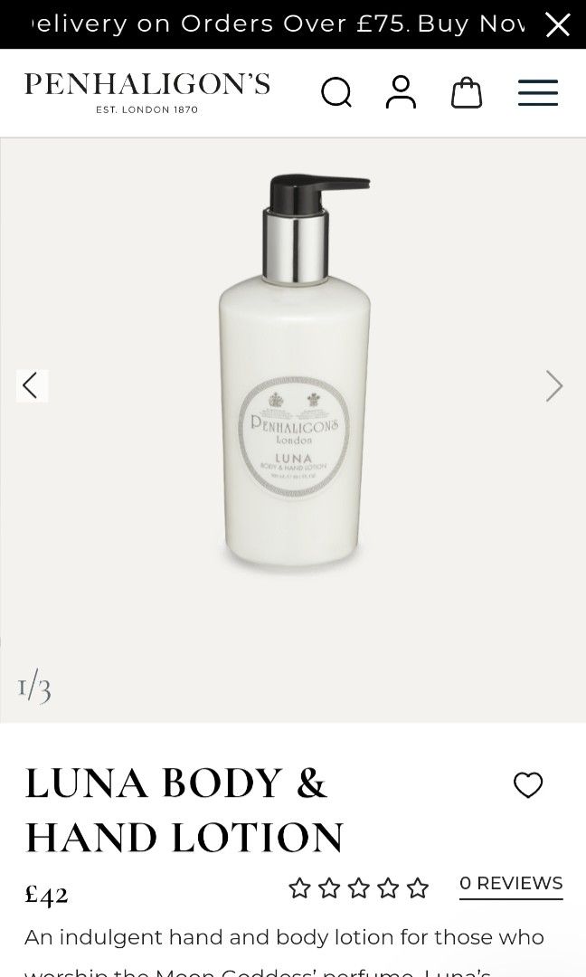 Penhaligon’s Luna body & hand lotion, Beauty & Personal Care, Bath ...