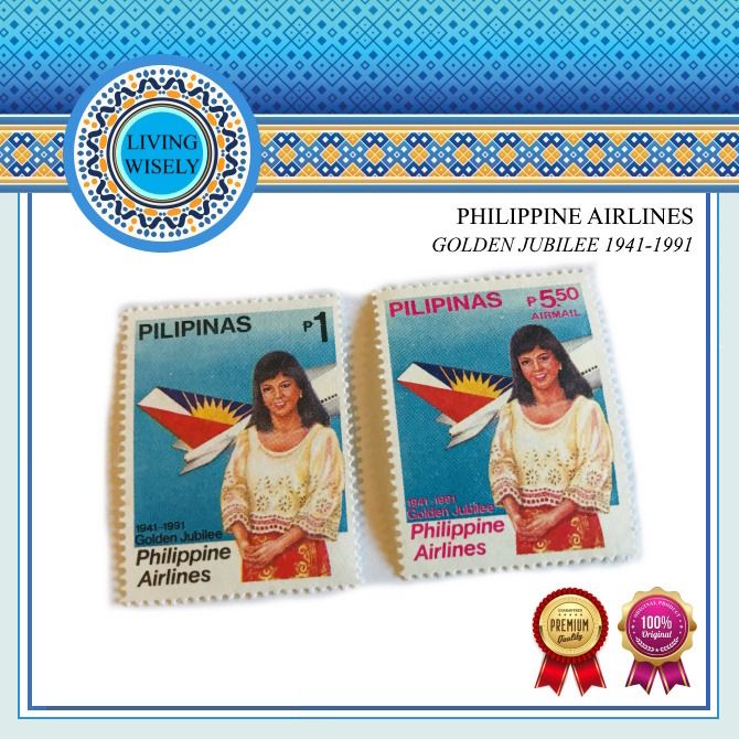 Philippine Airlines Golden Jubilee 1941 - 1991 Anniversary Set of ...