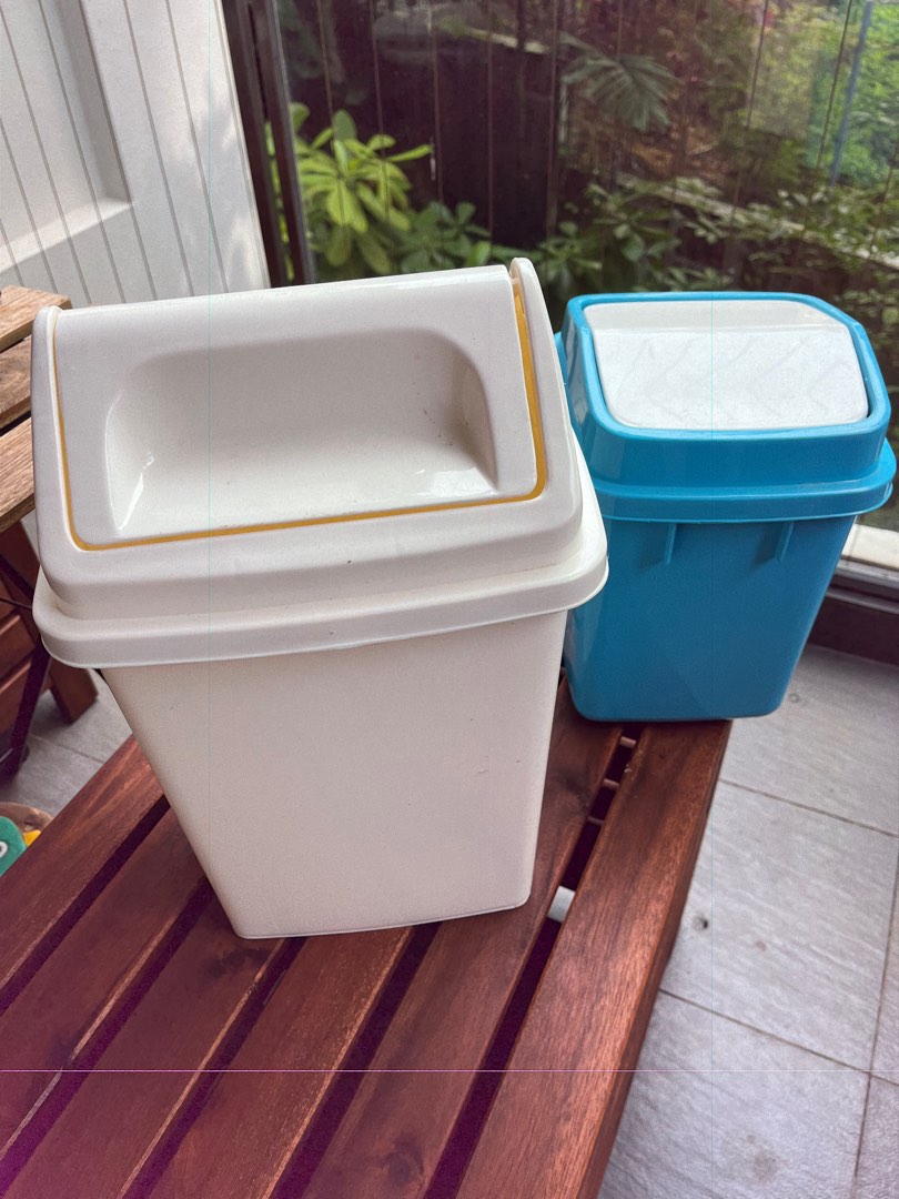 Plastic Waste Bins, Furniture & Home Living, Cleaning & Homecare ...