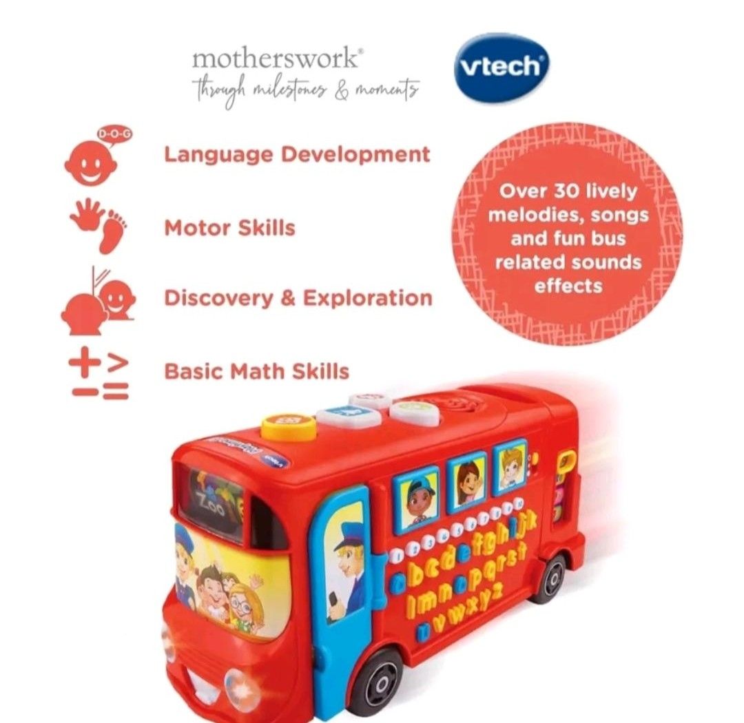 playtime bus with music and learning (vtec), Hobbies & Toys, Toys ...