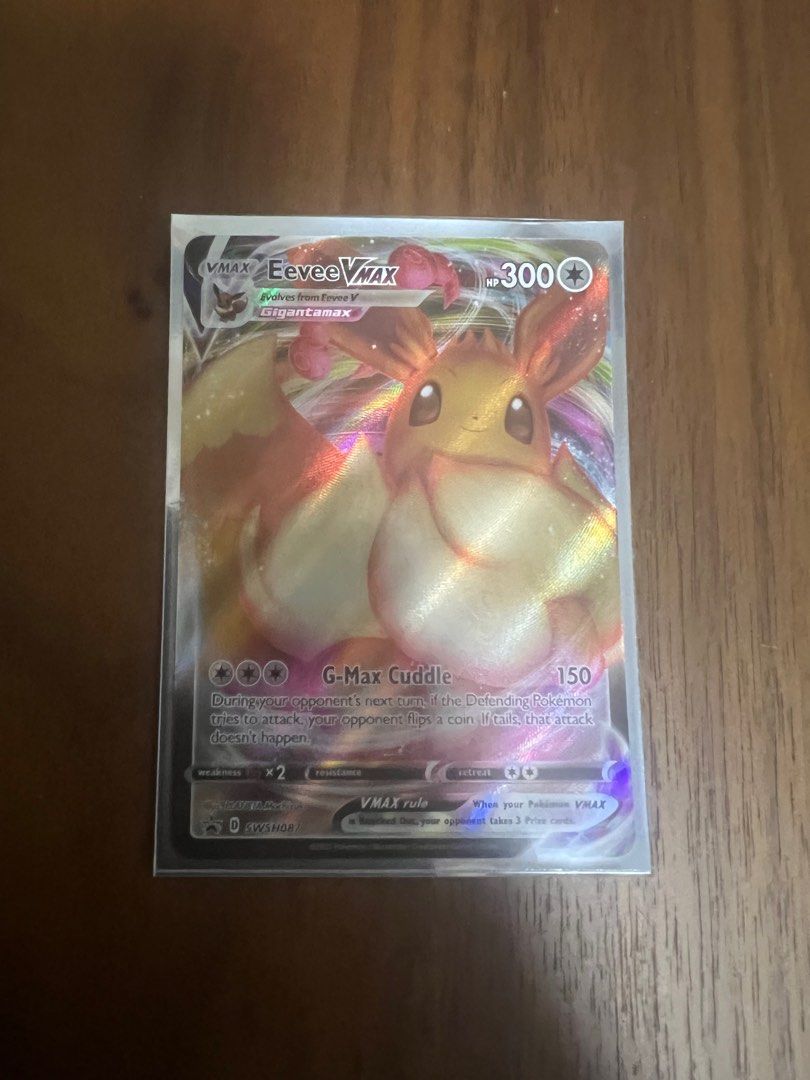 Pokemon card Eevee Vmax Full art promo, Hobbies & Toys, Toys & Games on ...