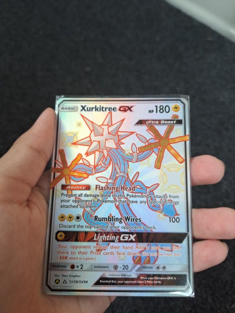 Pokemon card(hidden fates xurkitree GX), Hobbies & Toys, Toys & Games ...
