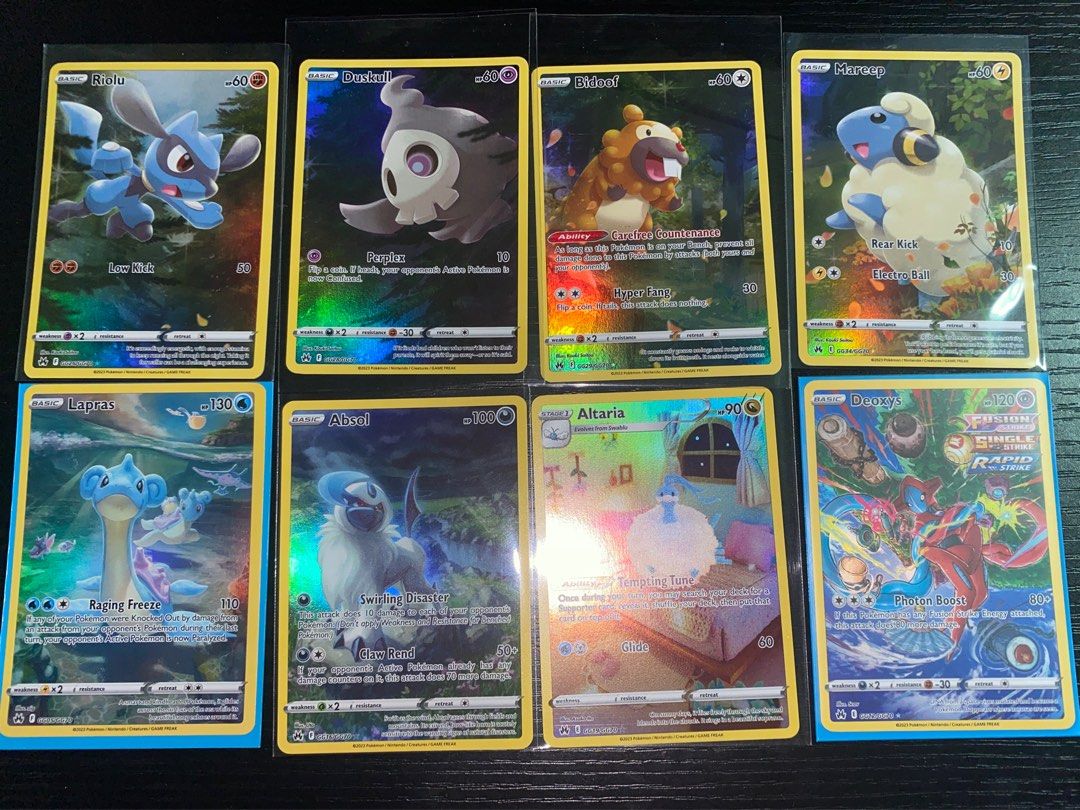 Pokemon Crown Zenith CZ Galarian Gallery GG AR9 TCG Cards Riolu Duskull ...