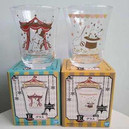 Pokemon Mimikyu Circus Ichiban Kuji Prize E Glass Cup - Pikachu & Ditto ...