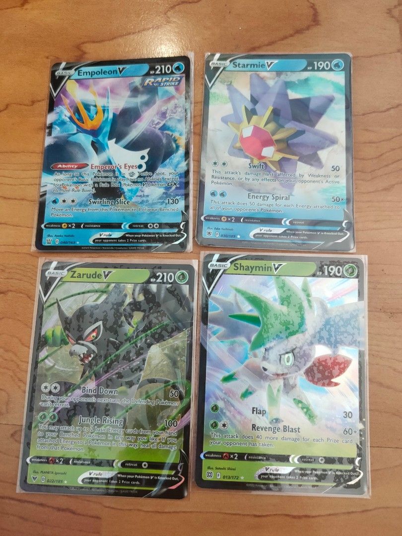 Pokemon V cards, Hobbies & Toys, Toys & Games on Carousell