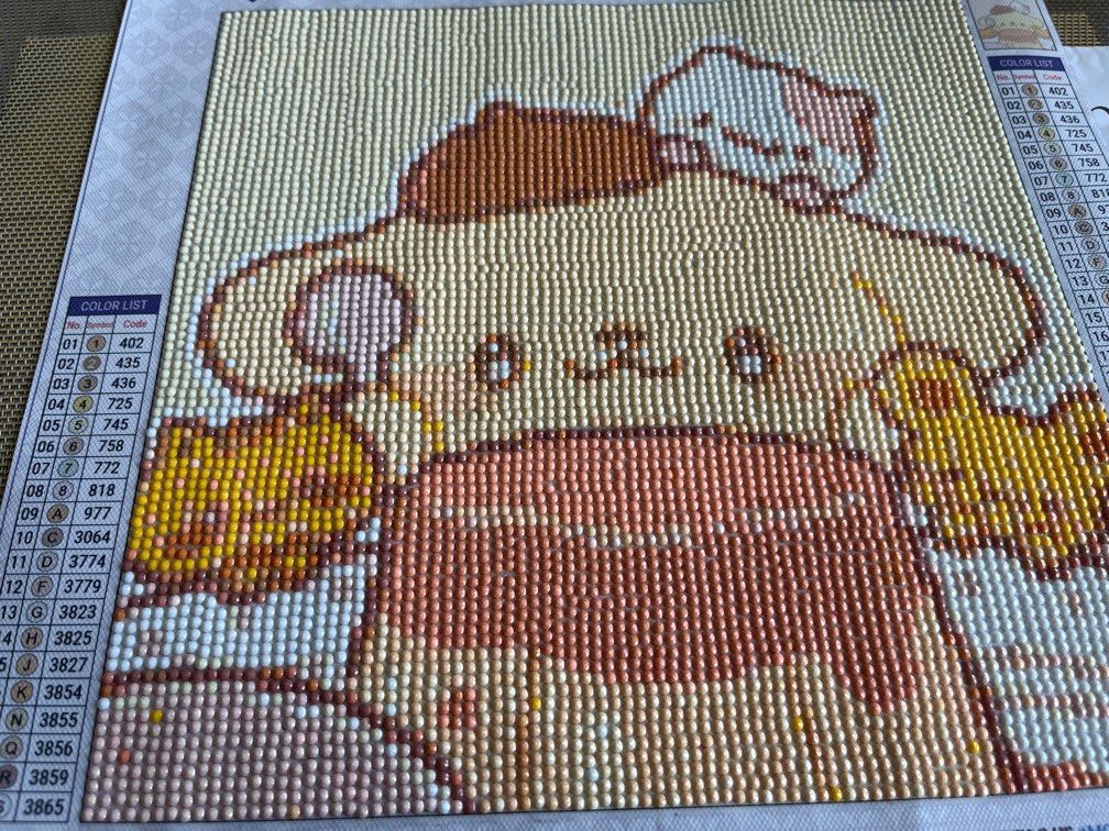 Pomupomu Purin Diamond art, Women's Fashion, Dresses & Sets, Evening Dresses & Gowns on Carousell