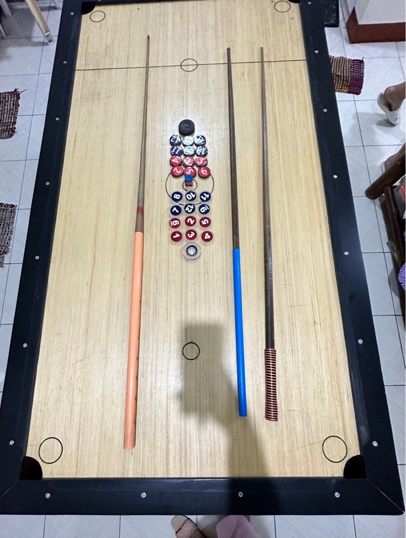 Pool table 3x6 personal used table on Carousell