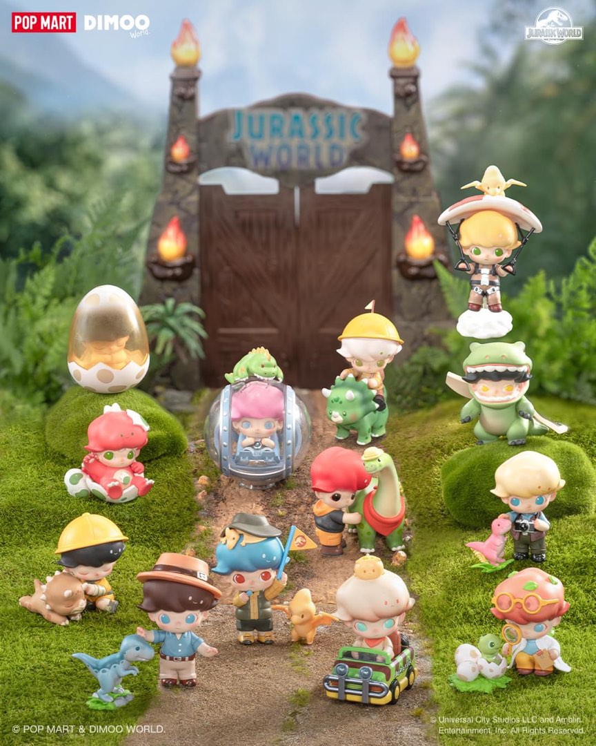 Popmart Dimoo Jurassic World Blind Box, Hobbies & Toys, Toys & Games on ...