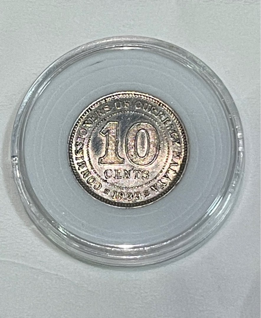 RARE Commissioner Of Currency Malaya 10 cents coin, Hobbies & Toys ...